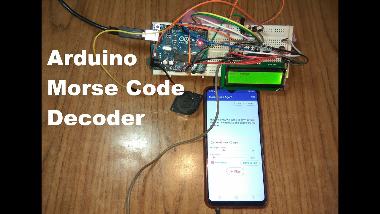 Arduino Morse Code Decoder Youtube