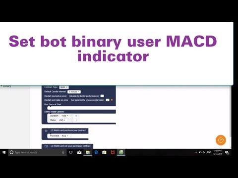 Set Bot Binary Use Macd Indicator Youtube