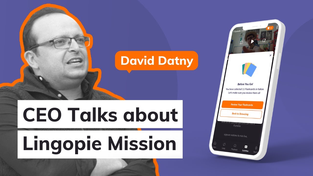 Lingopie Ceo Talks About The Origins And Mission Of His Language