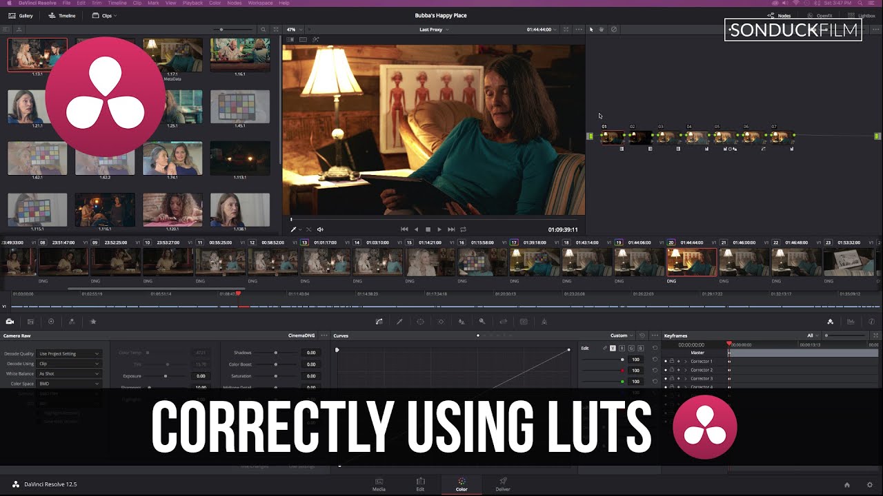 Davinci Resolve Tutorial How To Correctly Use Luts Youtube