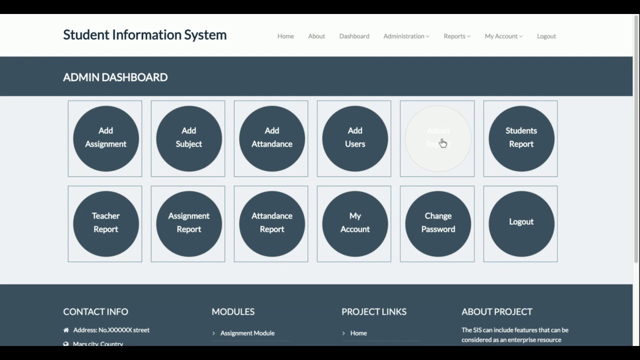 Student Information System Python Django Project Tutorial Python