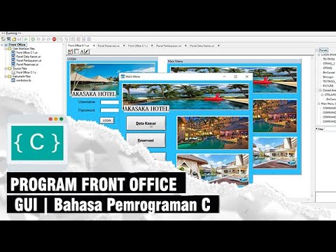 Program Front Office Gui Bahasa Pemrograman C Tutorial Gui Bahasa C