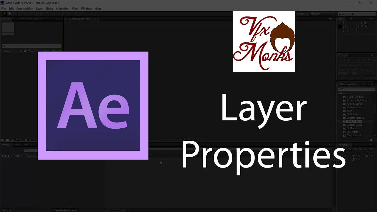 After Effects Basics Layer Properties Youtube