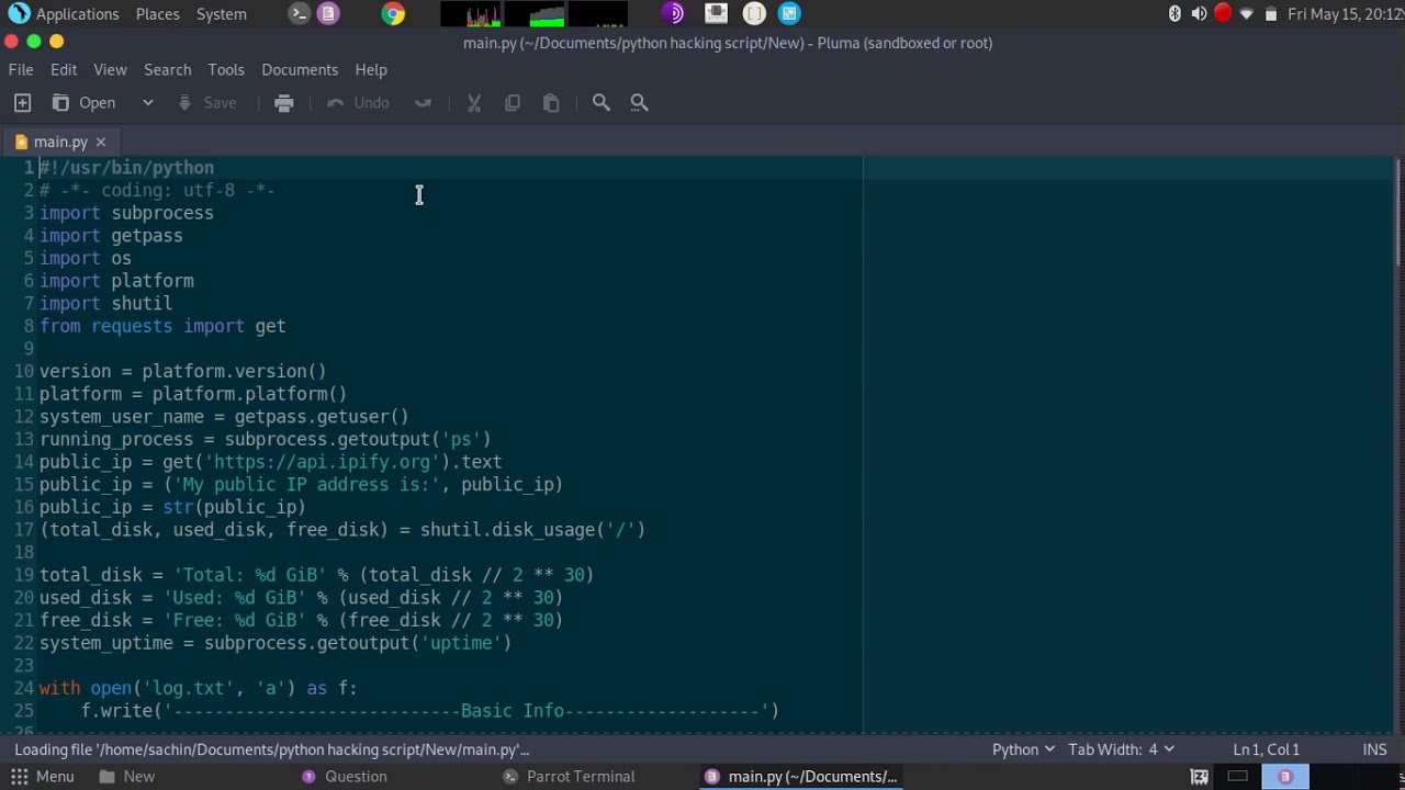 Collect Information About System Python Scripting Youtube