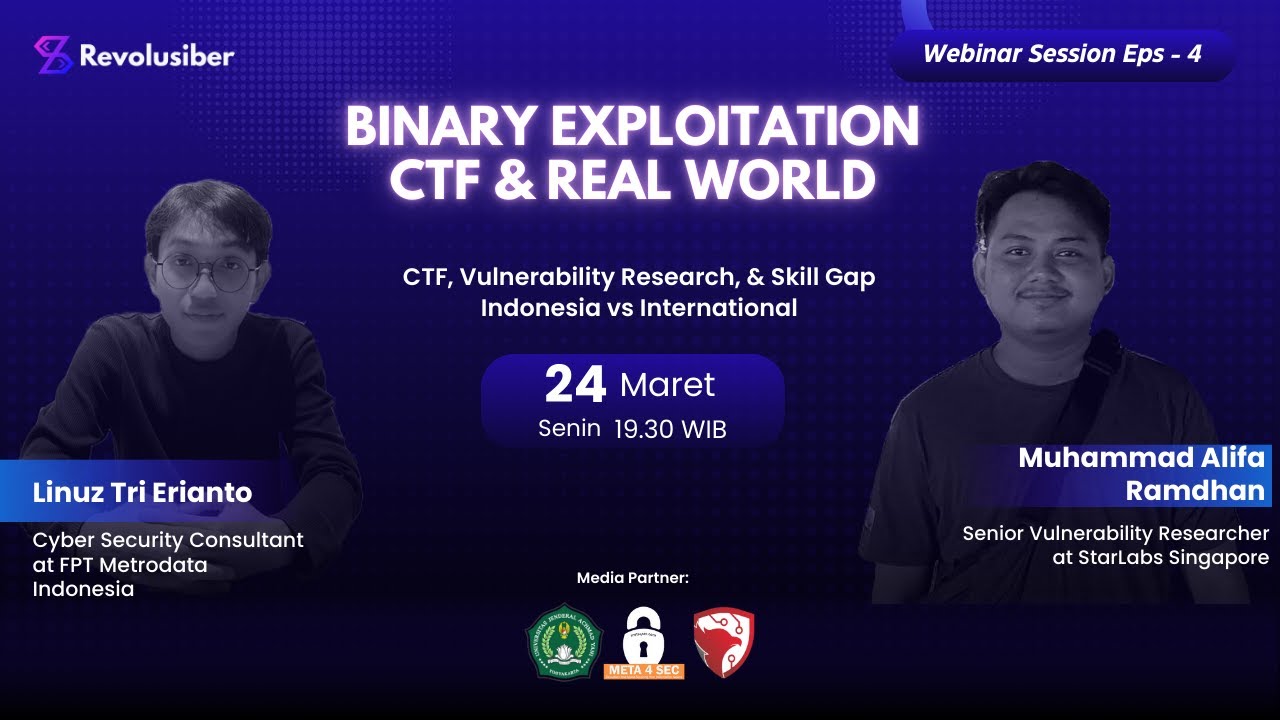 Webinar Session Eps 4 Binary Exploitation Ctf Real World Youtube