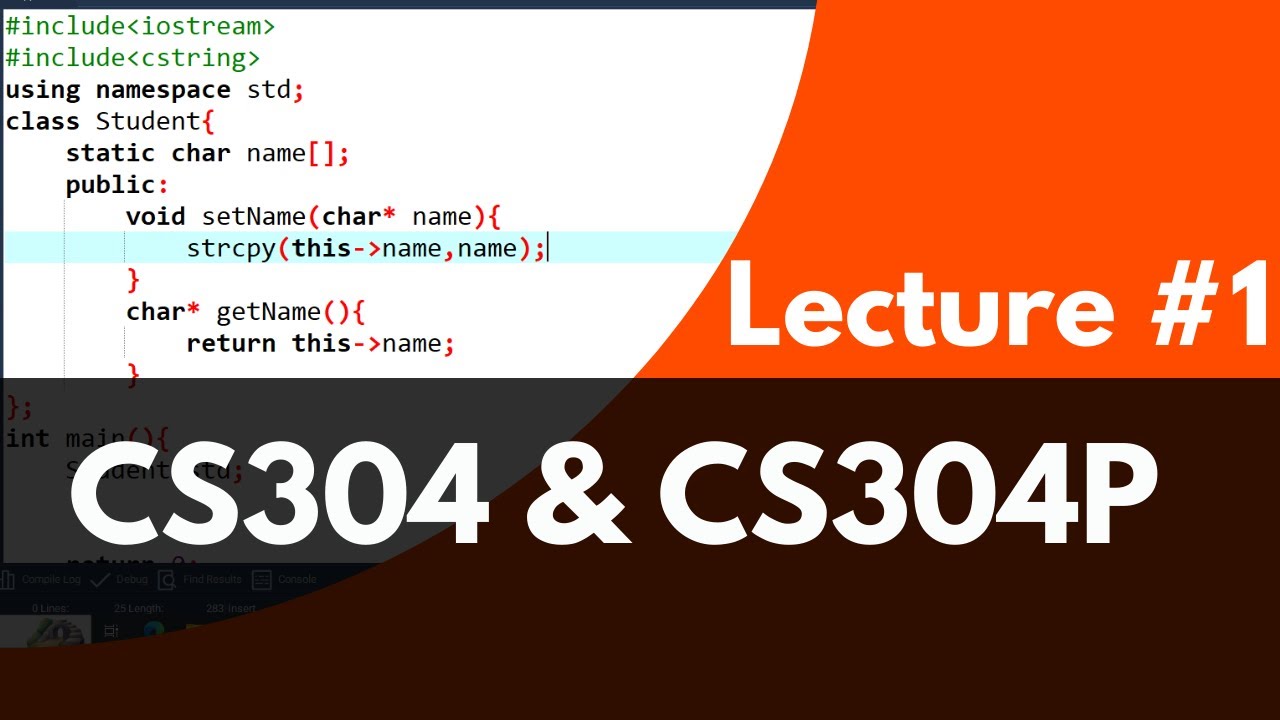 Cs304 Lecture 1 Cs304 Lecture No 1 Cs304 Short Lecture 1 Vu Short