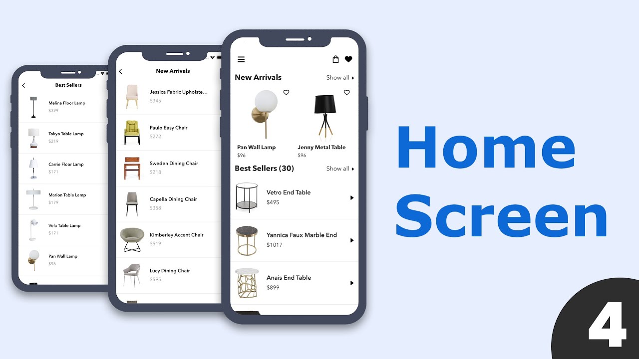 Home Screen Ecommerce Flutter Ui Speed Code Youtube