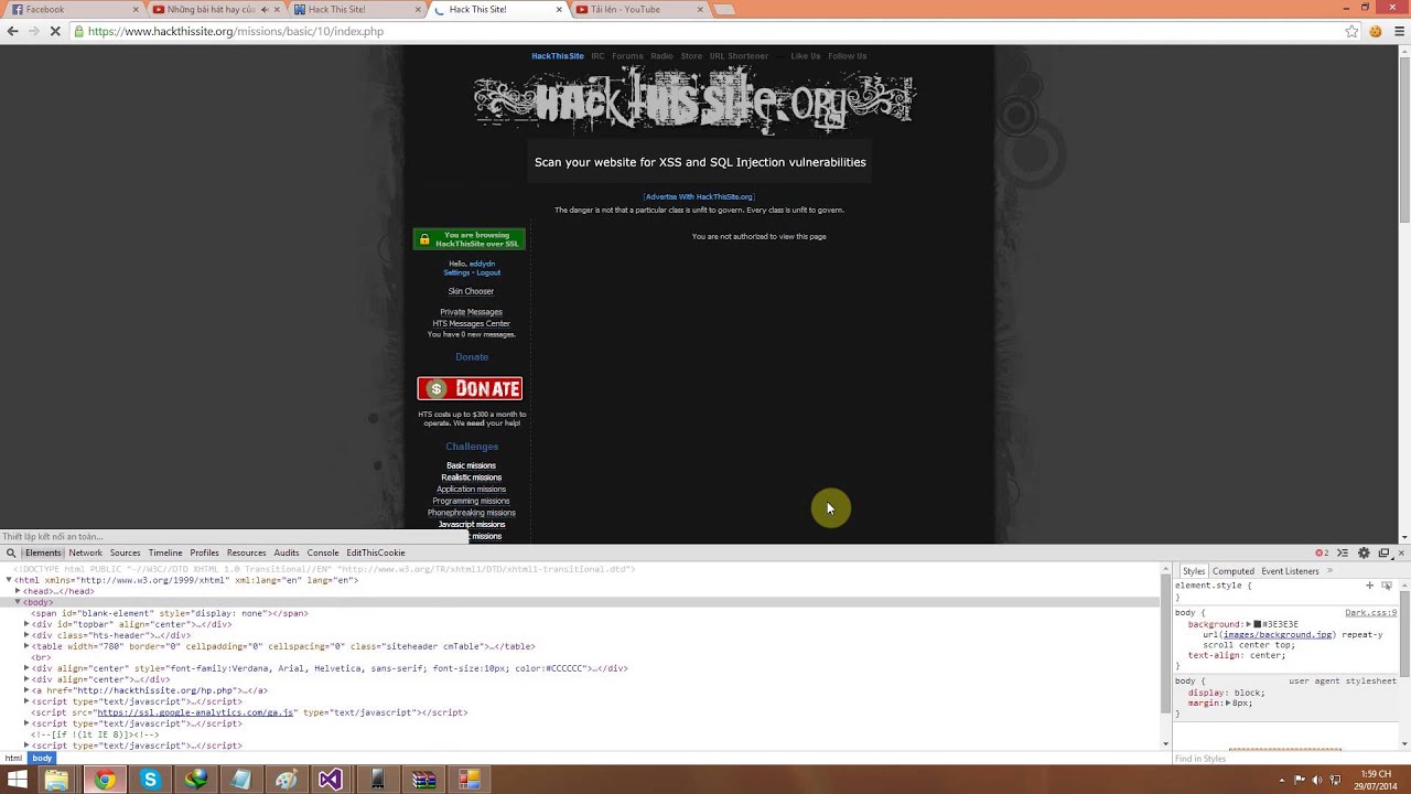 Hackthissite Tutorial Basic 10 Youtube