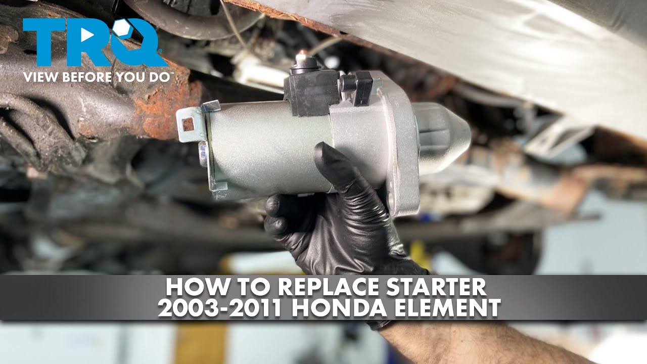 How To Replace Starter 2003 2011 Honda Element 1a Auto