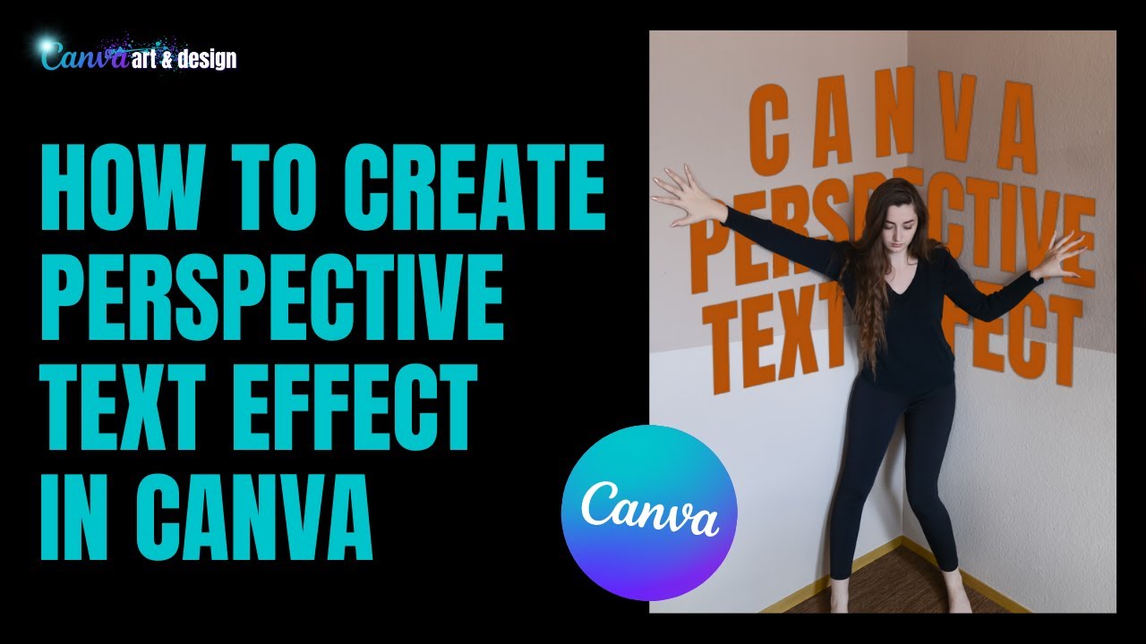 How To Create Perspective Text Effect In Canva Youtube