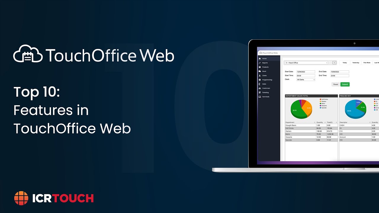 Top 10 Features In Touchoffice Web Icrtouch Youtube