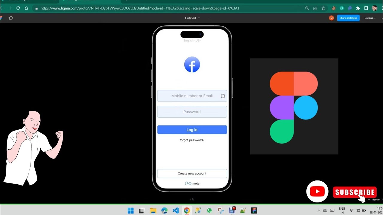 Create Facebook Login Page In Figma Ui Ux Design Using Figma Tool