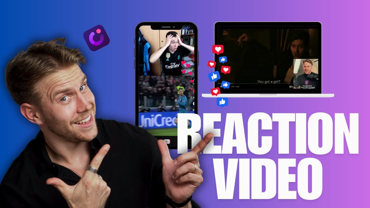 How To Make Reaction Videos On Youtube Reaction Channel Ideas Youtube