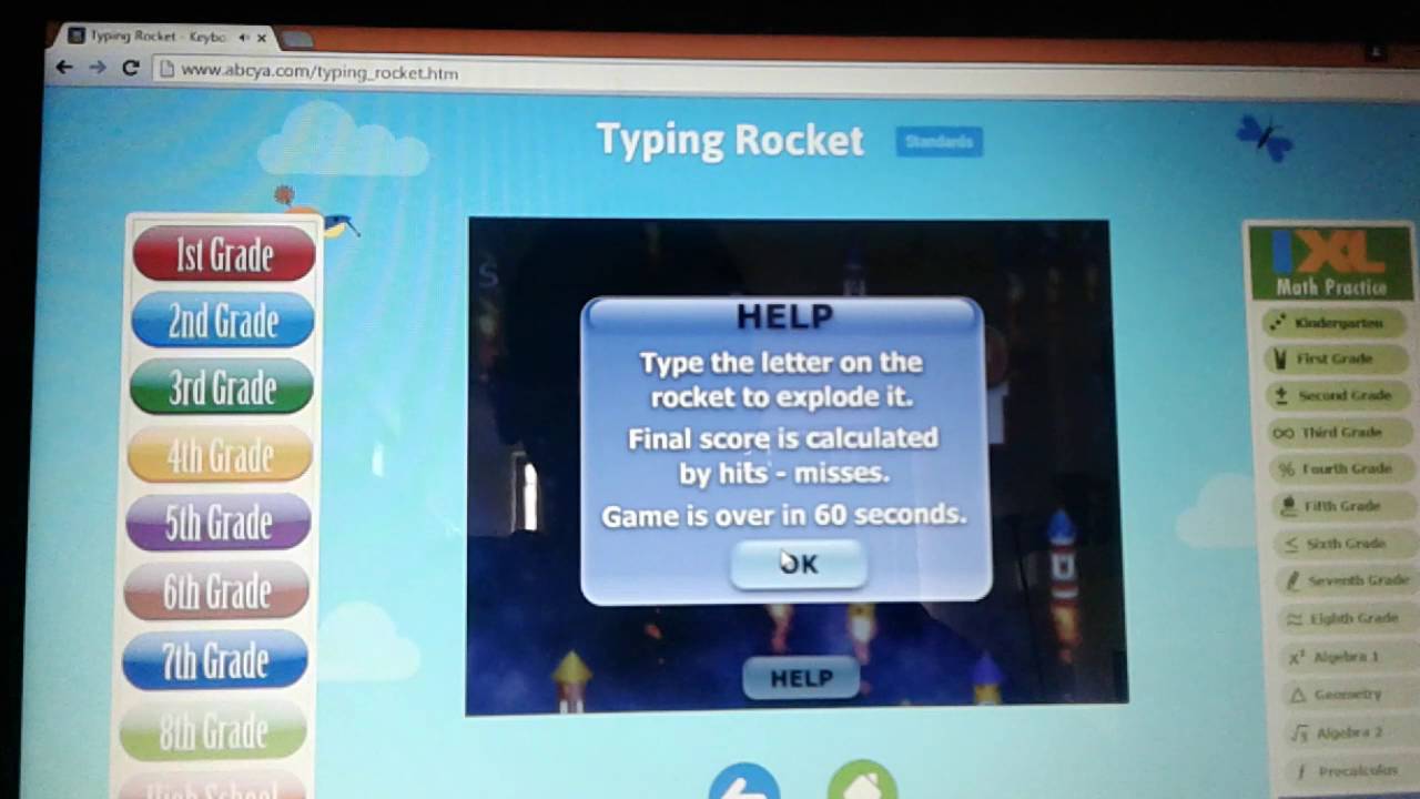 Typing Rocket Youtube