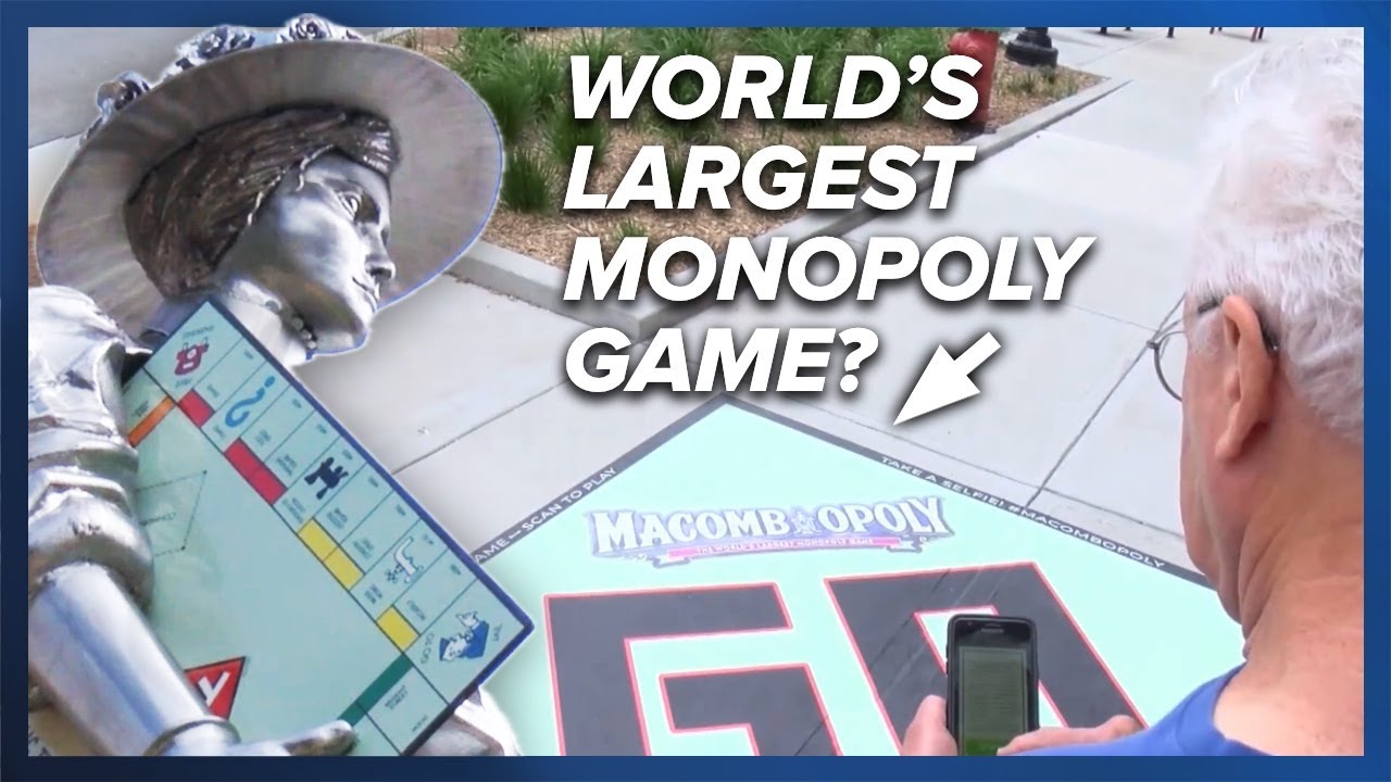 Macombopoly Dubbed The World S Largest Monopoly Board Debuts In