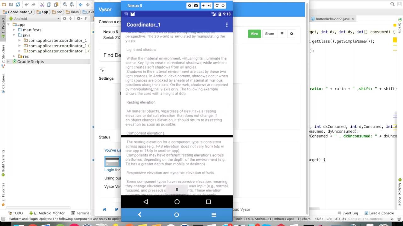 Coordinatorlayout Youtube