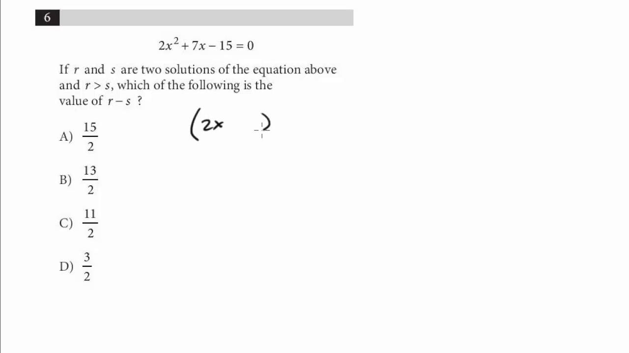 Psat Math Questions