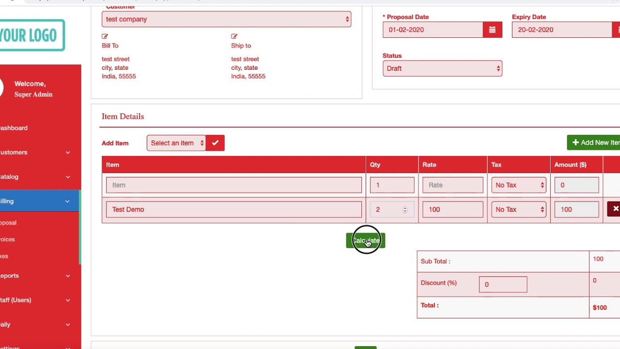 Simple Invoice Php Script Invoice