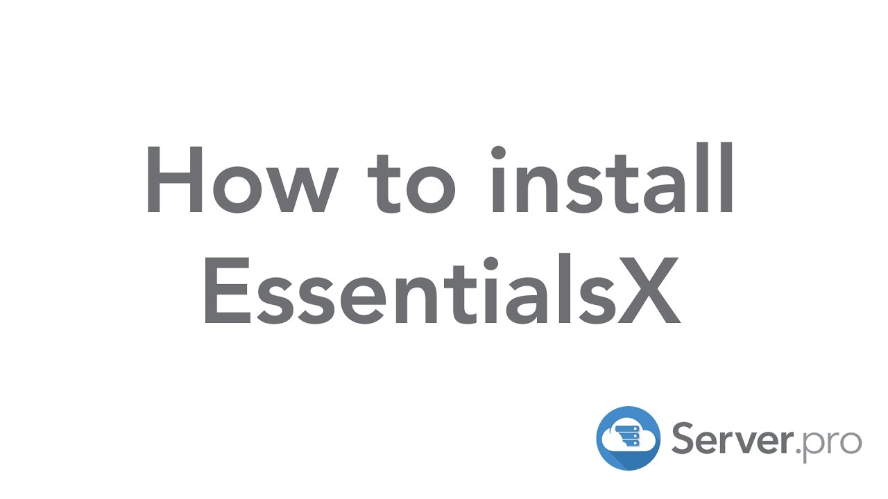 How To Install Essentialsx Minecraft Java Youtube
