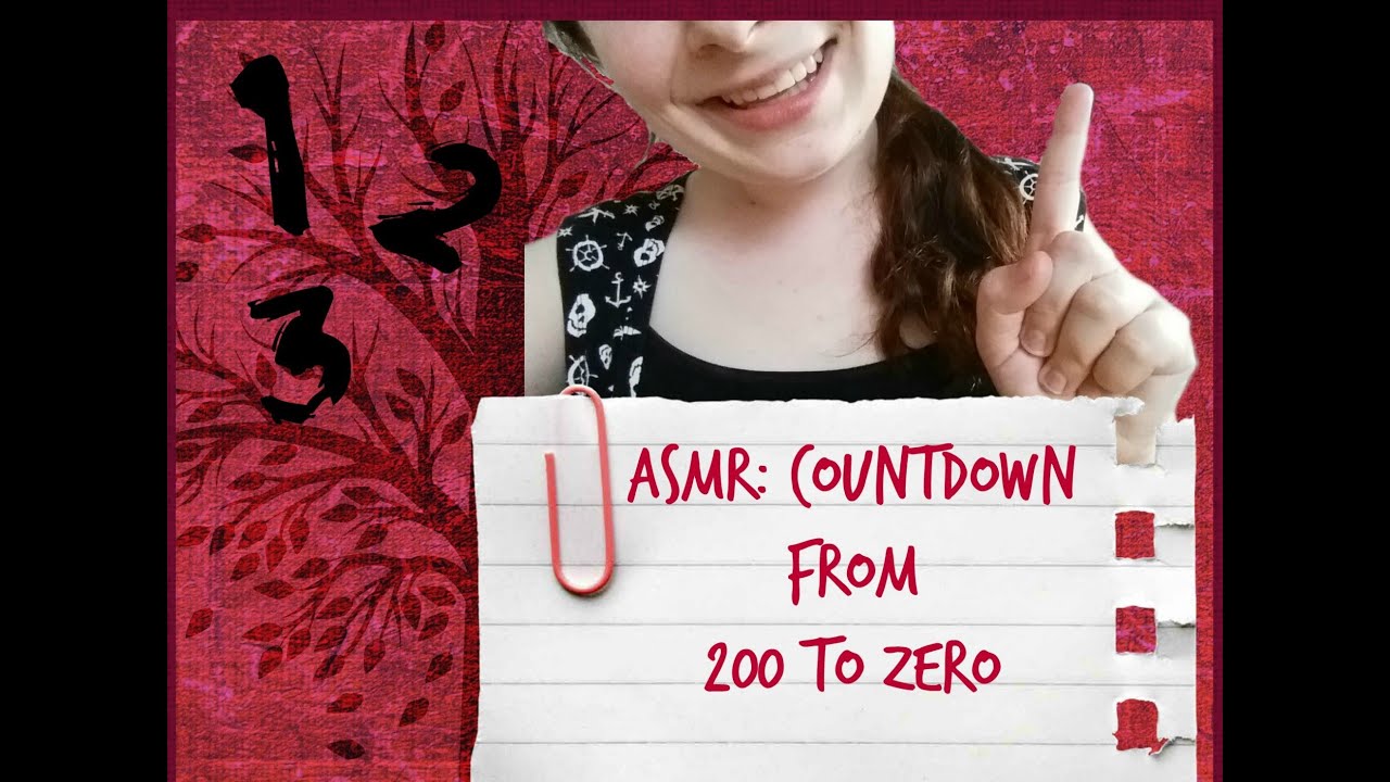 Asmr Countdown From 200 To 0 Close Up Whispering Mouth Sounds