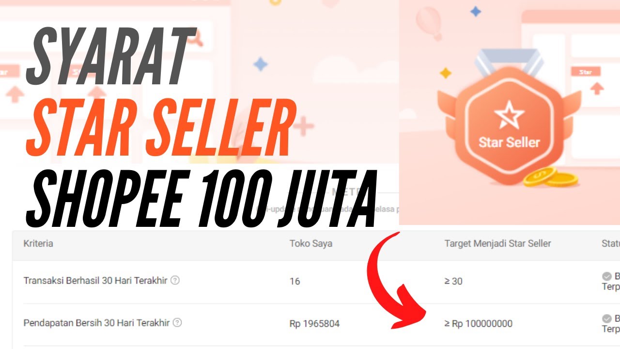 Cara Shopee Jadi Star Seller Hutomo