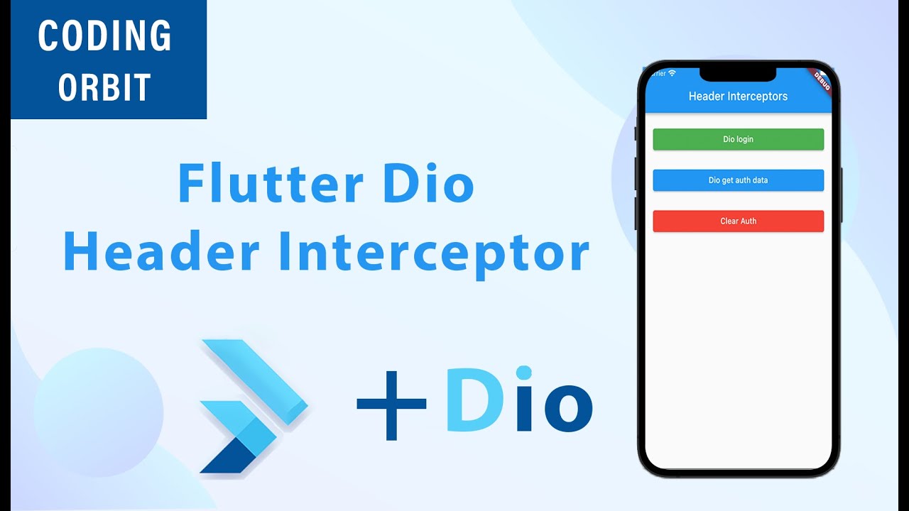 Flutter Header Interceptor With Dio Library Youtube