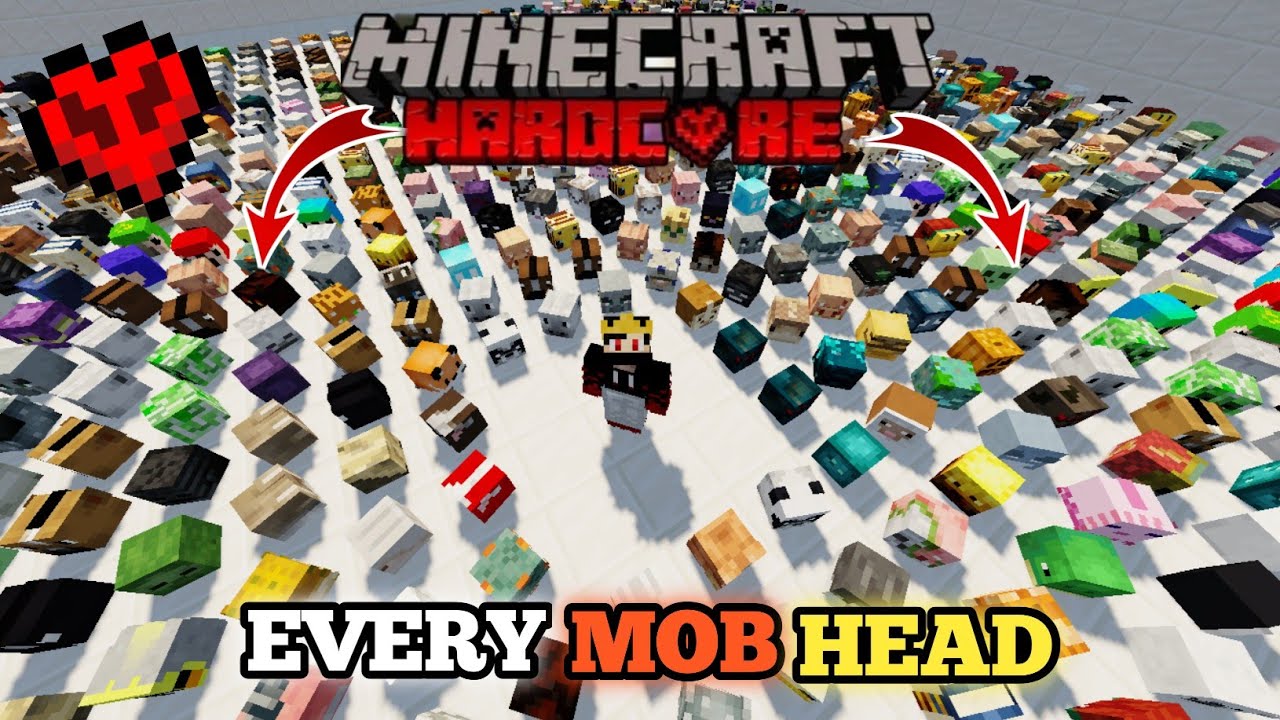 I Collected Every Mob Head In 24 Hours In Minecraft Hardcore Swapnil