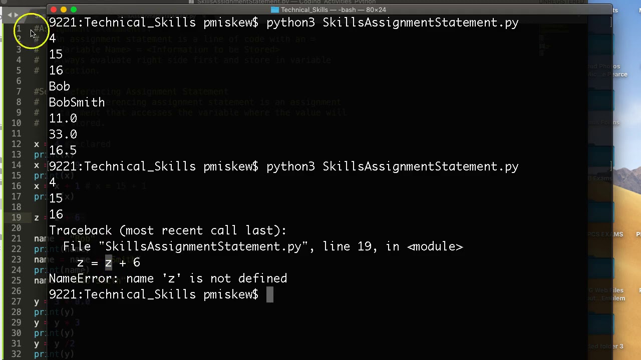 Skills Python Assignment Statement Youtube