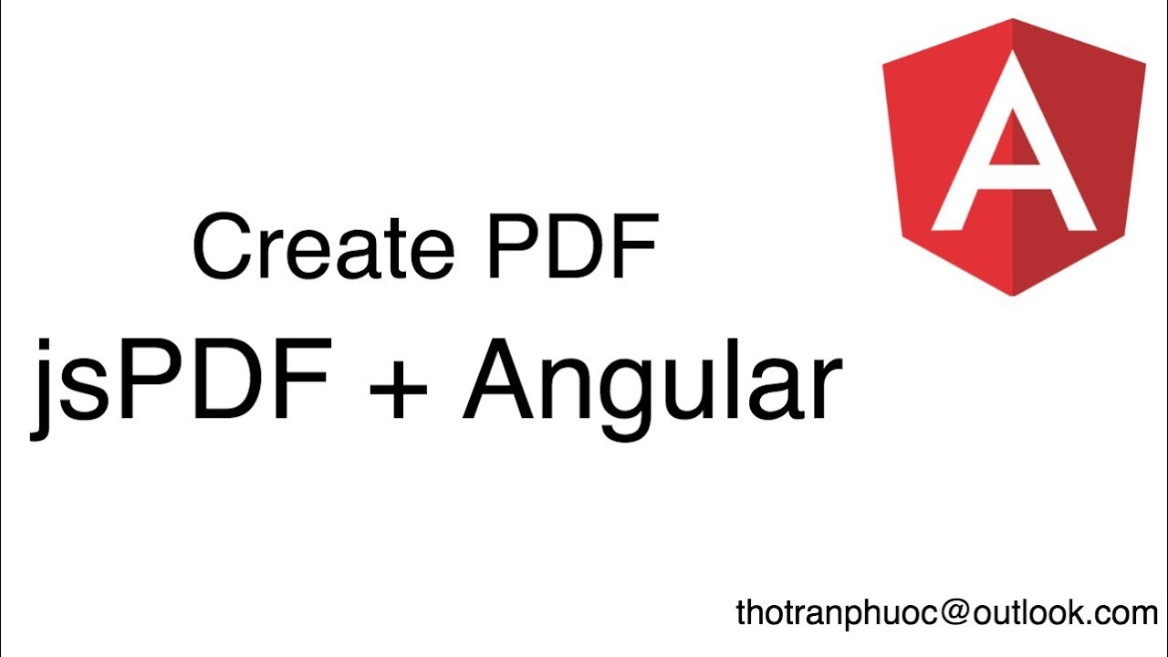 Create Pdf With Angular Jspdf Youtube