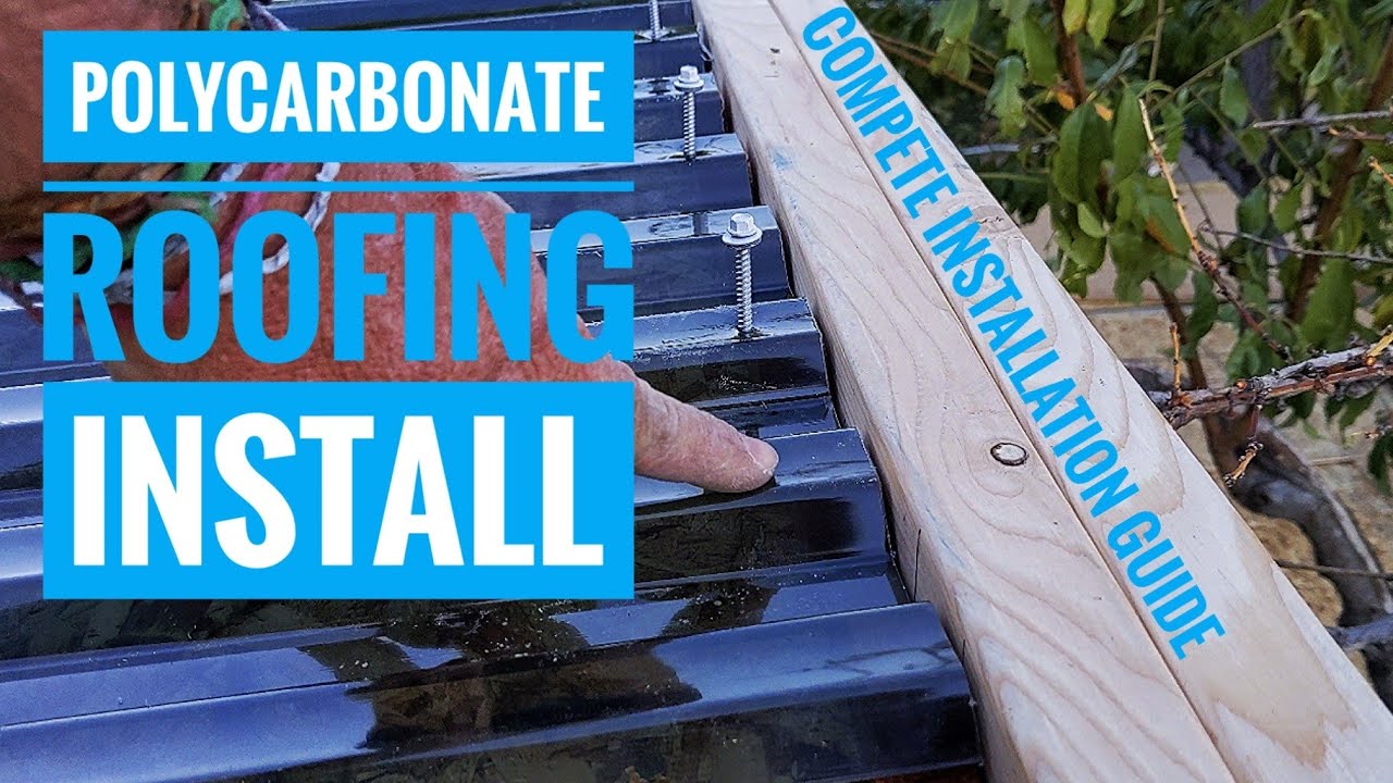 How To Install Polycarbonate Roof Panel Wall Connector At Rodney
