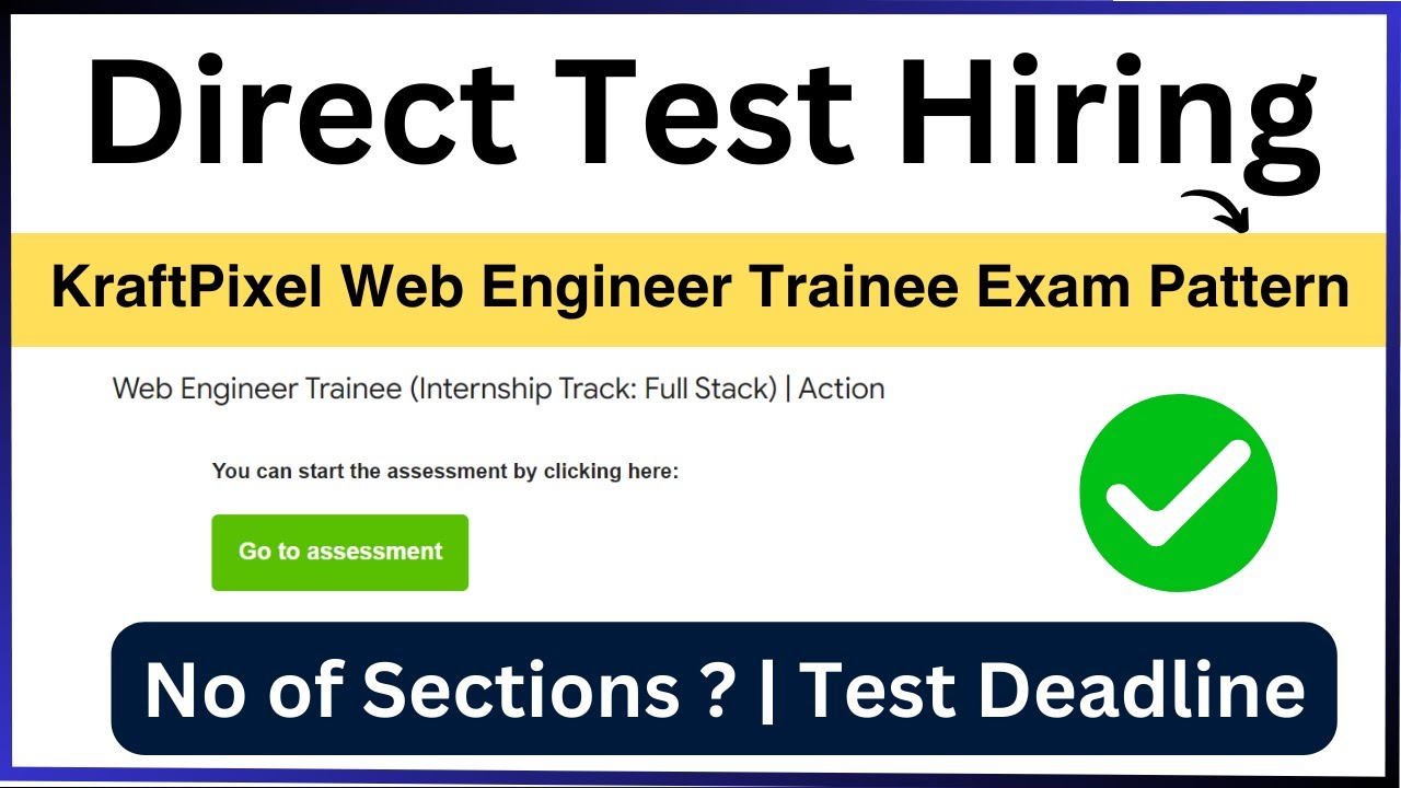 Direct Test Hiring Exam Pattern Web Engineer Trainee Exam All