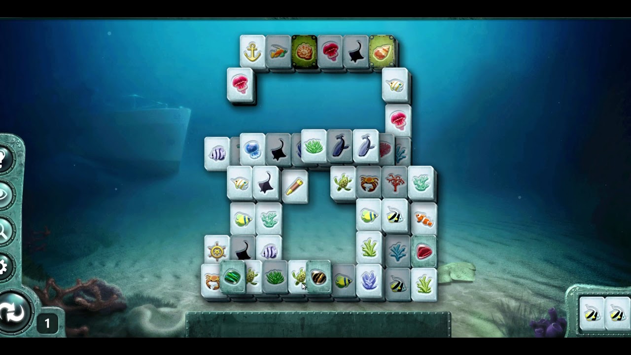 Unlock Layout Mahjong Hard Level Underwater Microsoft Mahjong Youtube