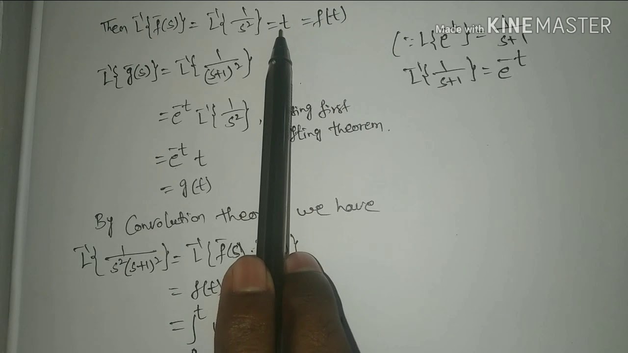 Inverse Laplace Transform Convolution Theorem Problem Part 4 Youtube