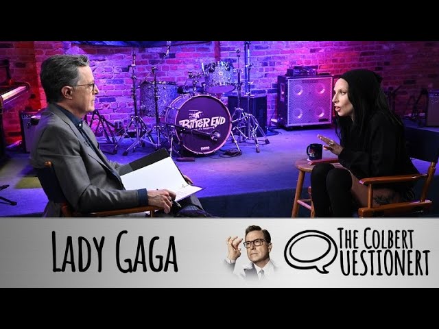 Lady Gaga Takes The Colbert Questionert Ejoy English