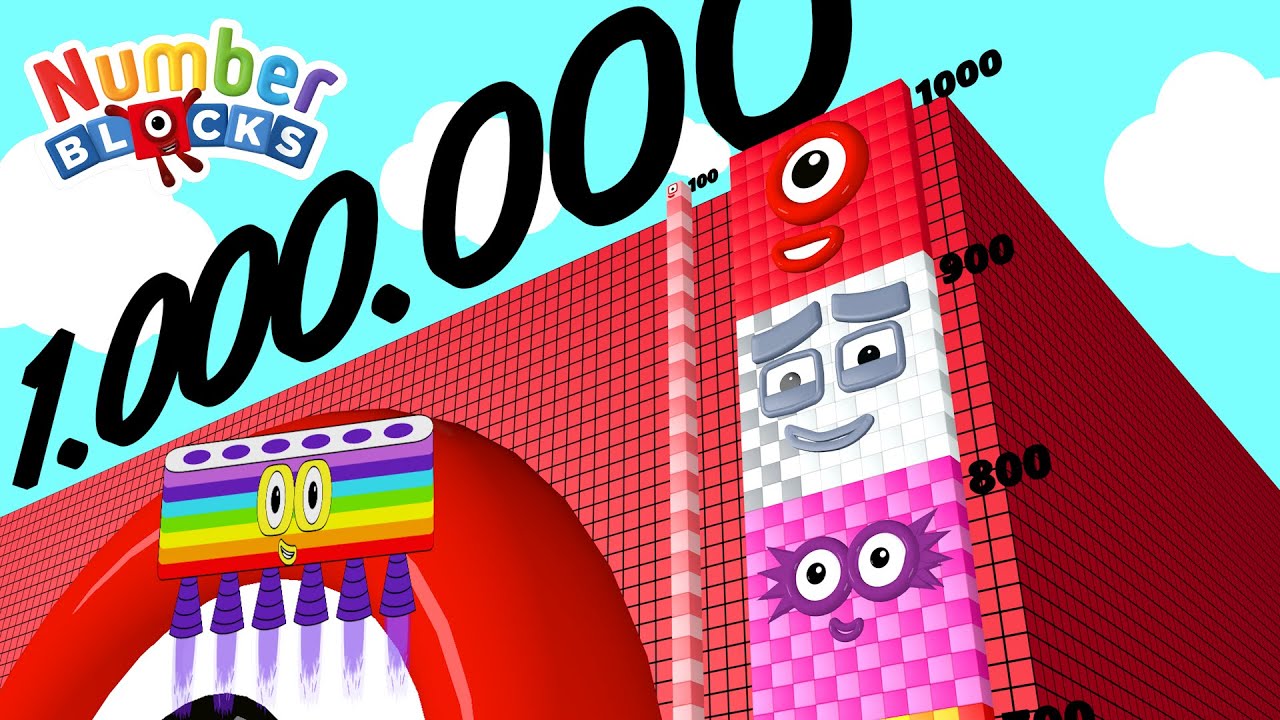 Numberblocks Cube Step Squad 1 20 To 1000 Million To1 000 000 Million