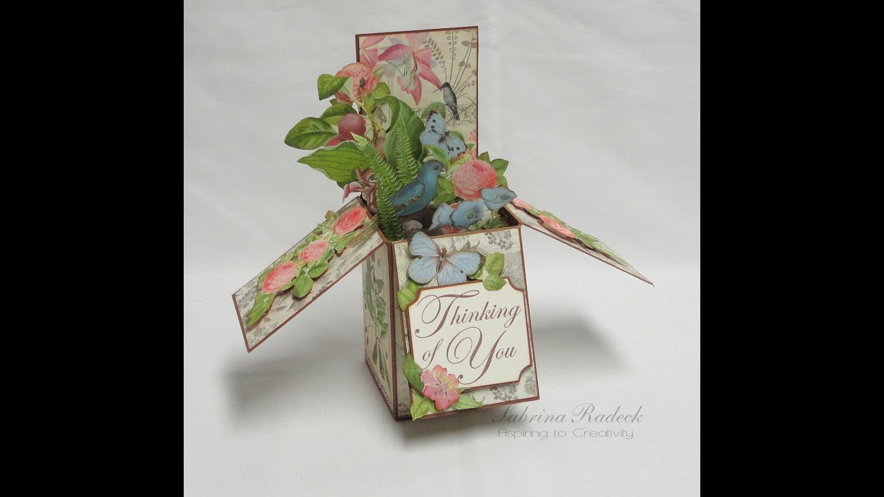 Pop Up Box Card Tutorial Youtube
