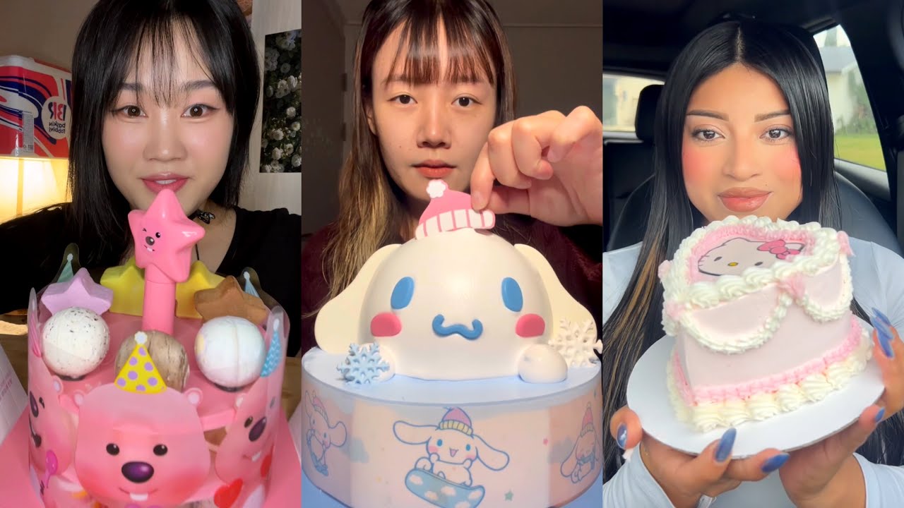 Tiktok Ice Cream Cake Mukbang Compilation Youtube