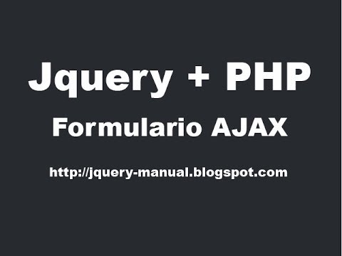 Tutorial Enviar Formulario Con Ajax Jquery Y Php Youtube
