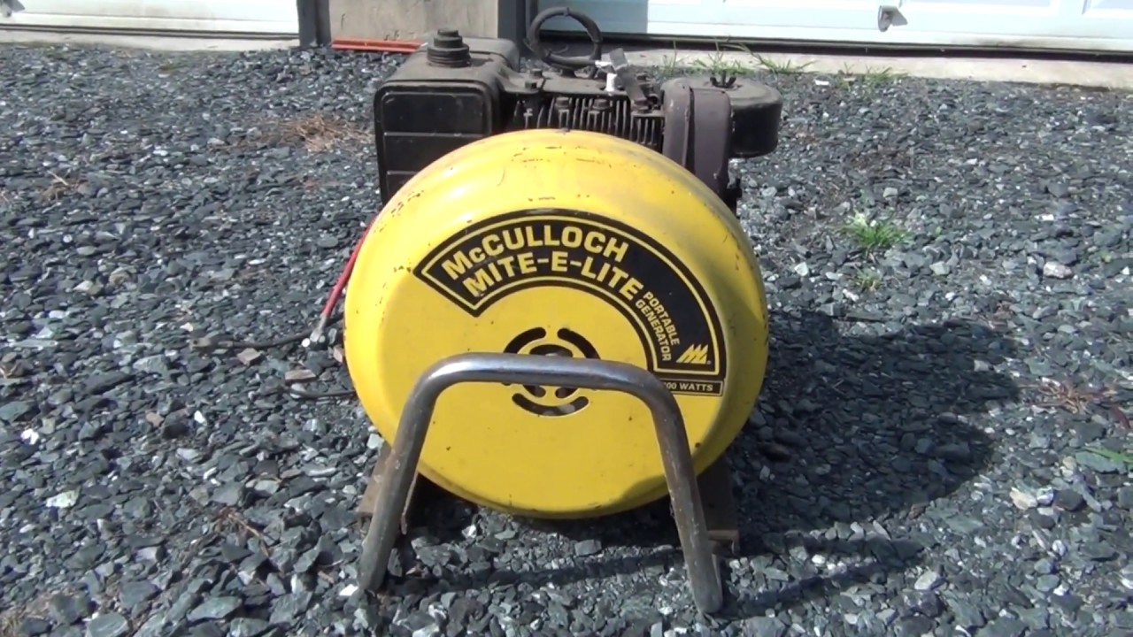 1976 Mccullough Mite E Lite Generator It Works Youtube