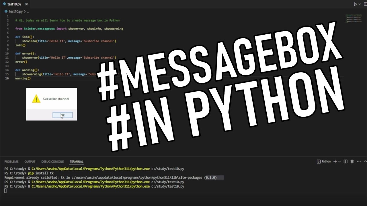 Display Message Box Python At Christy Redfield Blog