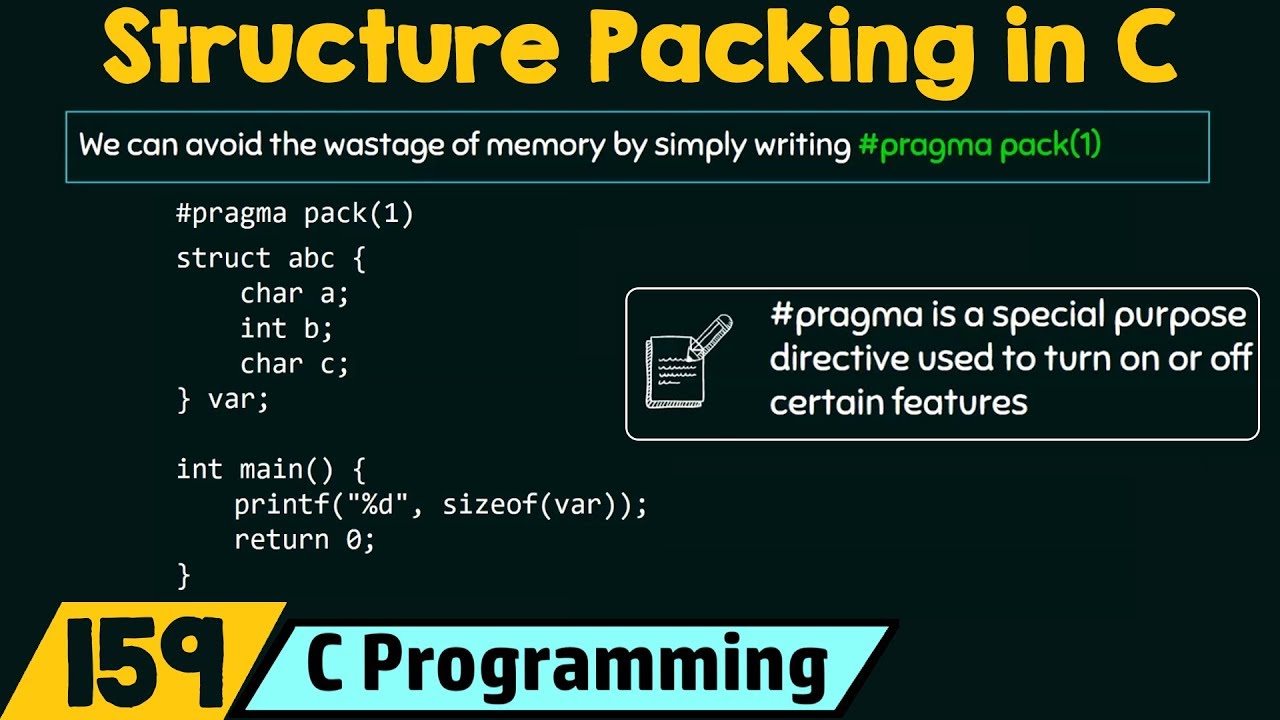 Structure Packing In C Youtube
