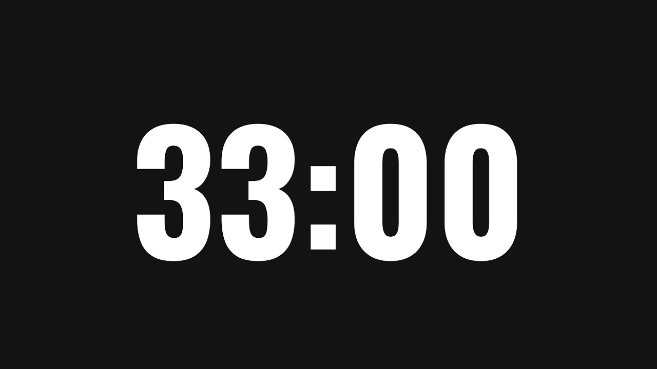 33 Minute Timer Youtube