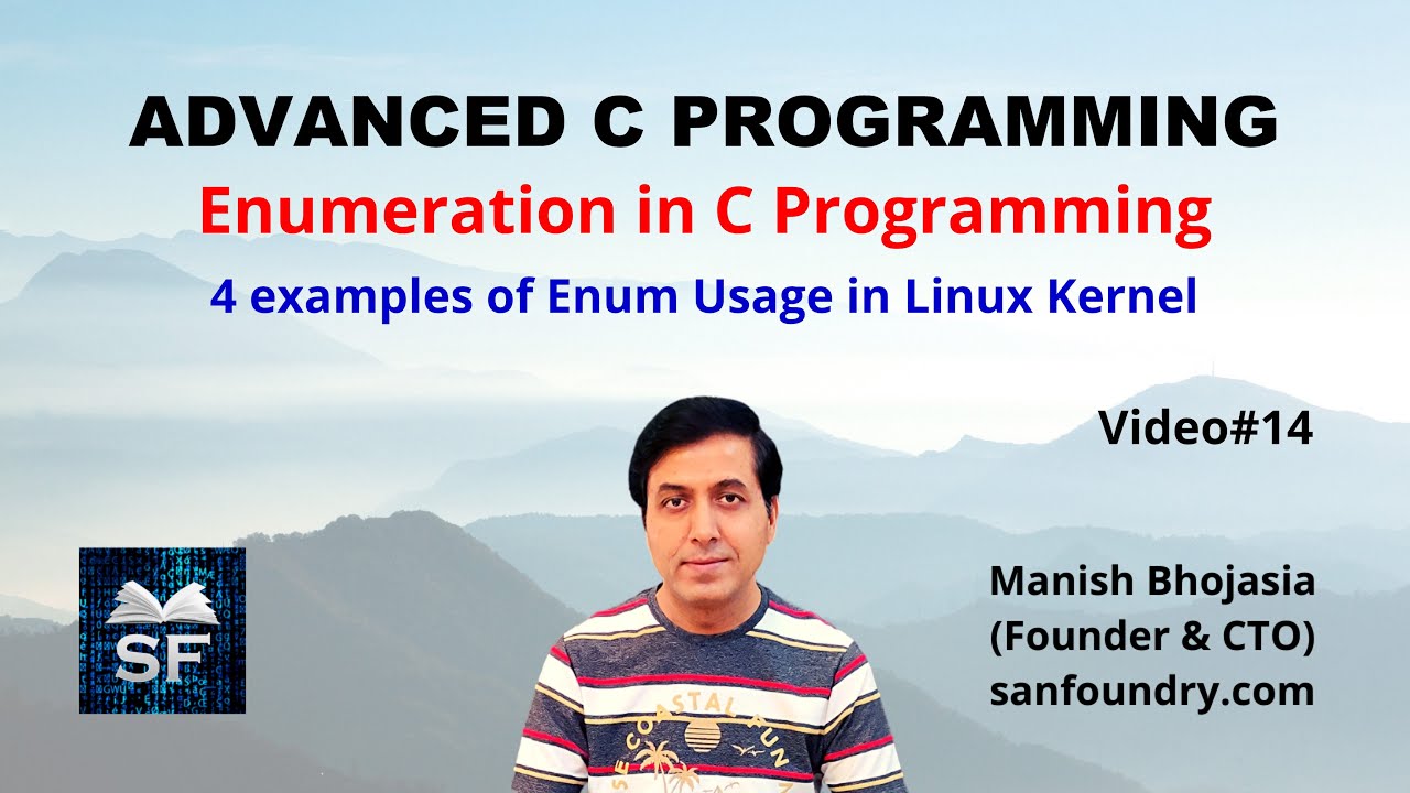 Enum Enumeration In C Language Sanfoundry Youtube