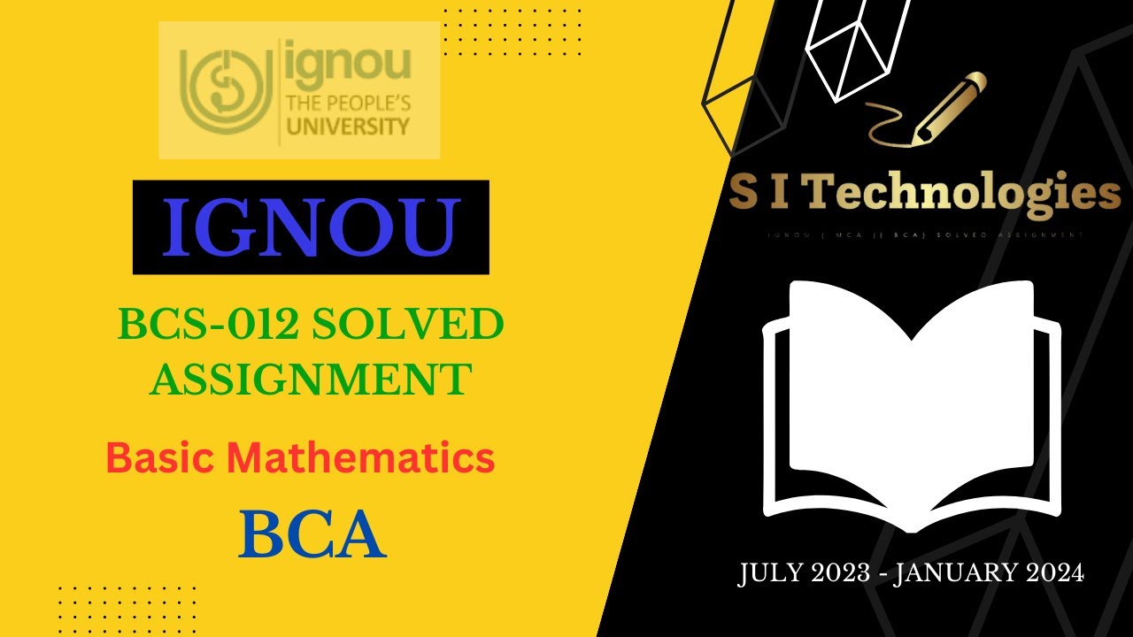 Bcs 012 Solved Assignment Bca 1st Semester Ignou Youtube