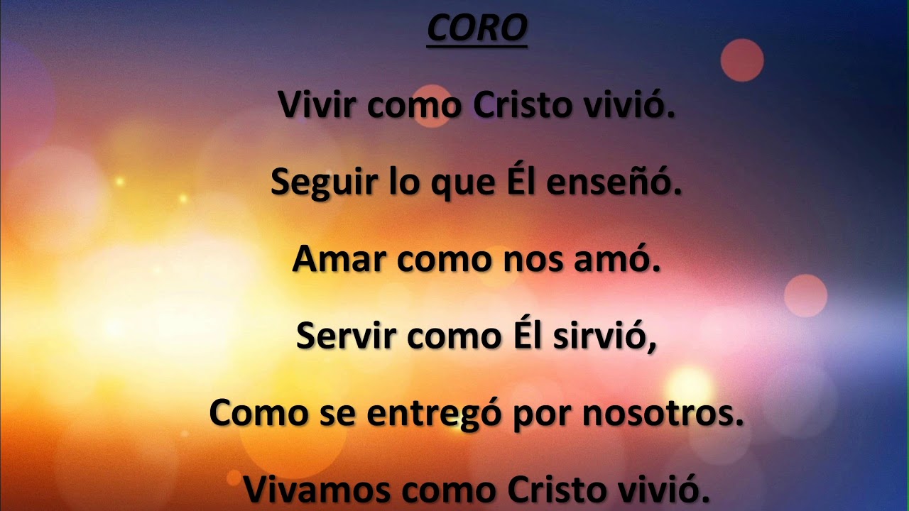 Vivir Como Cristo Vivió Chords Chordify
