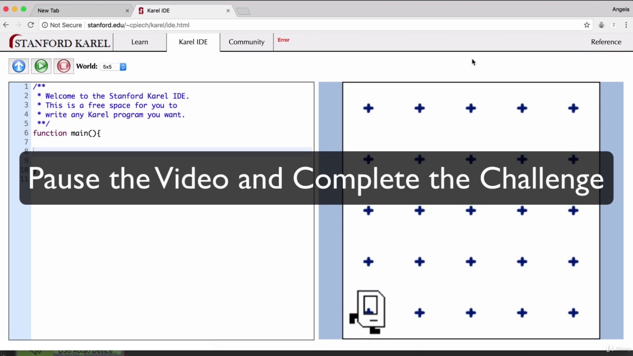 71 Functions Part 1 Challenge The Karel Robot Youtube