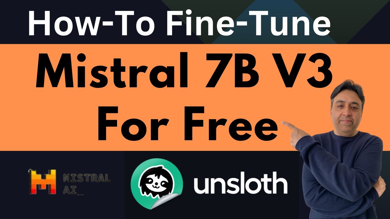 Fine Tune Mistral 7b V3 On Custom Dataset For Free In Colab Youtube