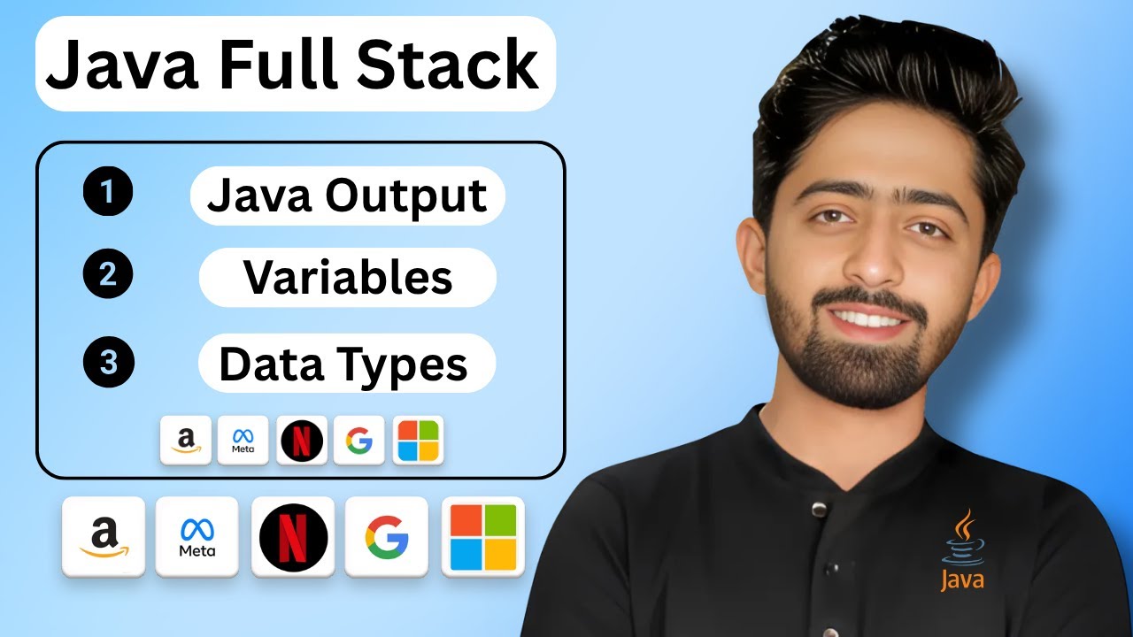 Java Variables And Data Types Tutorial Java Full Stack Development