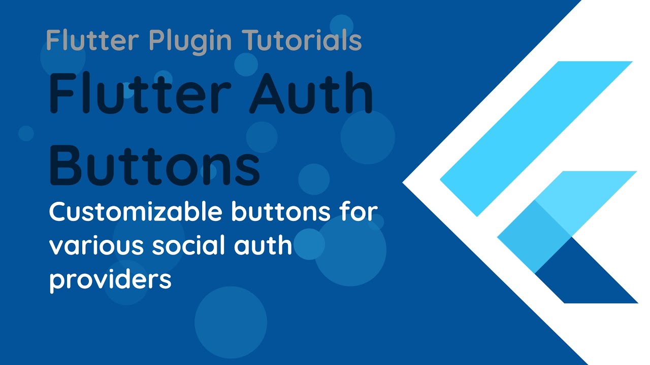 Flutterdev Plugin Flutter Auth Buttons Youtube