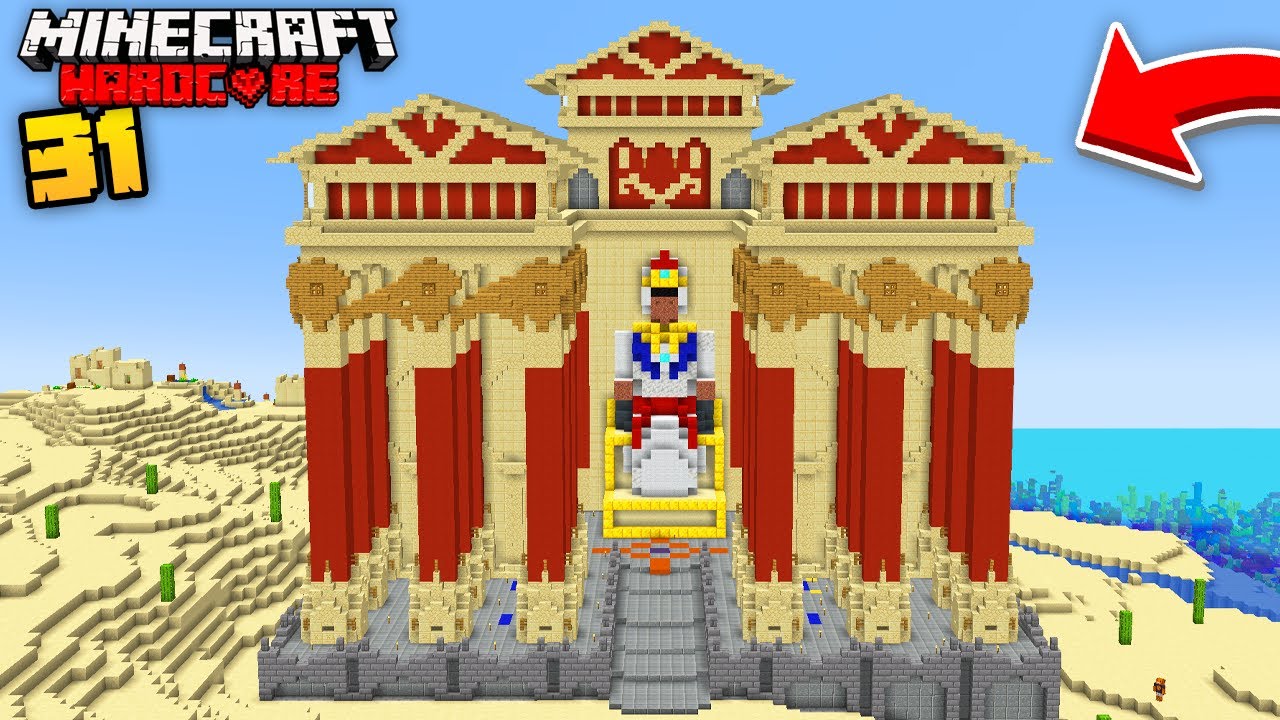 I Built The Largest Temple In Minecraft Hardcore Youtube
